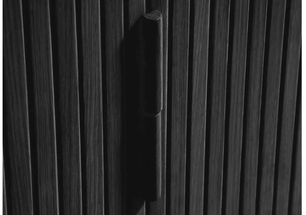 Designová skříňka Parveen 113 cm černý dub