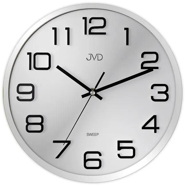Plastové pastelové nástěnné tiché netikající hodiny JVD HX2472.7