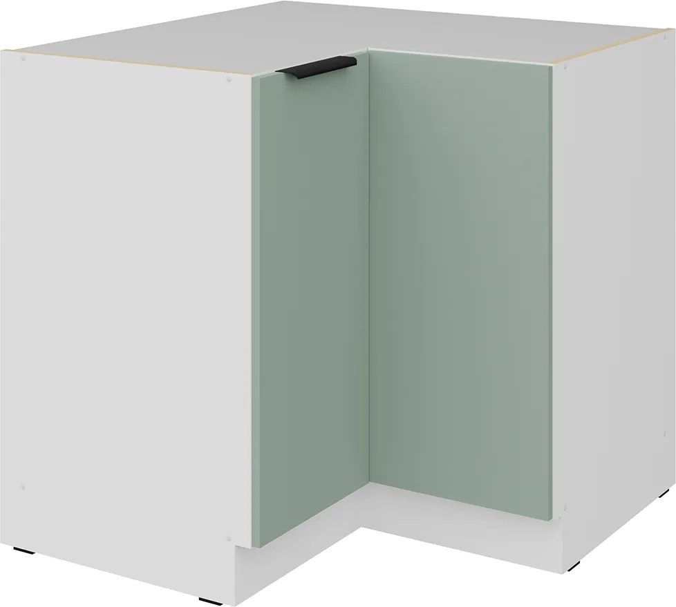 Kuchyňská linka ARIA sb | 270x230 cm | UNI dvířka | bílá/aquamarine