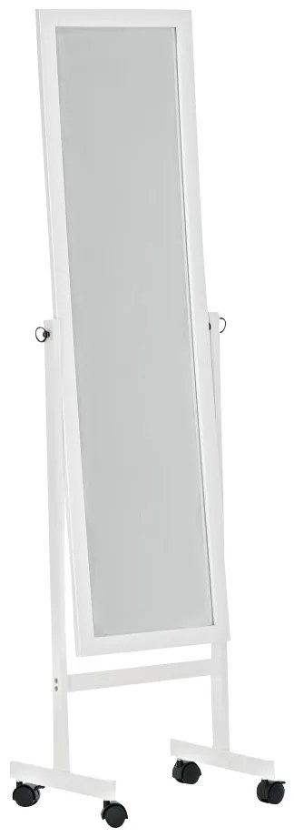 Stojící zrcadlo Yolanda - 150x45x30 - Bílá