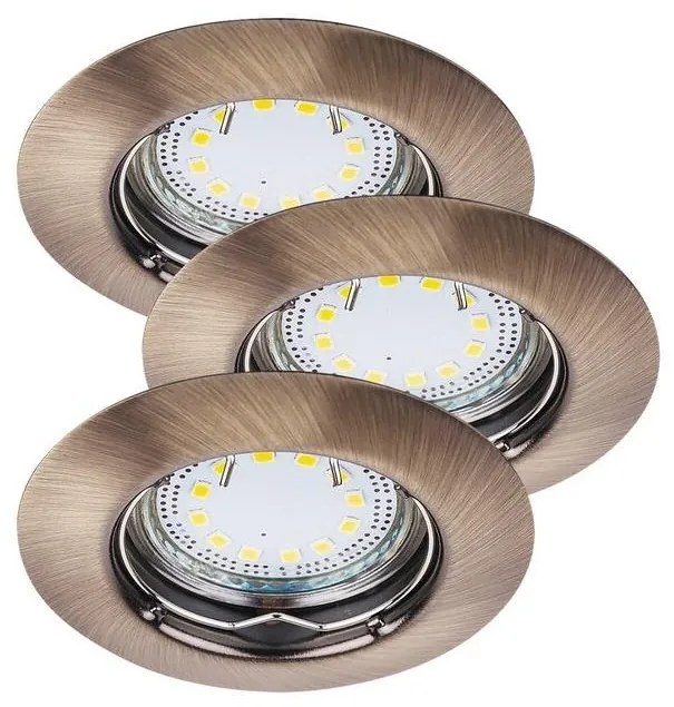 Rabalux 1048 - SADA 3xLED Podhledové svítidlo LITE 3xGU10-LED/3W/230V