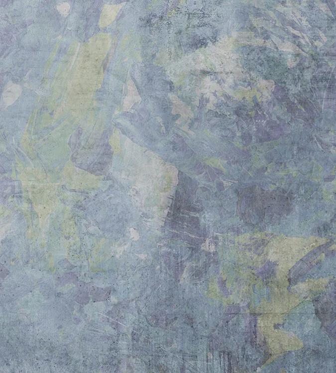 DIMEX | Vliesová fototapeta na zeď Abstrakt modrá malba MS-3-0357 | 225 x 250 cm | modrá