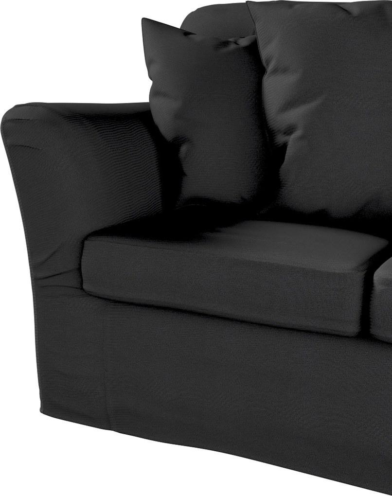 Potah na pohovku IKEA Tomelilla 3-místná nerozkládací barva černá látka pletený vzor
