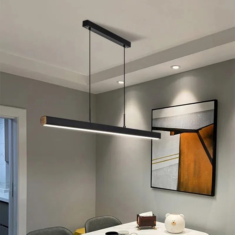 Toolight Toolight, LED závěsné svítidlo 80cm, 15W, APP1447-CP, černá matná, OSW-02391