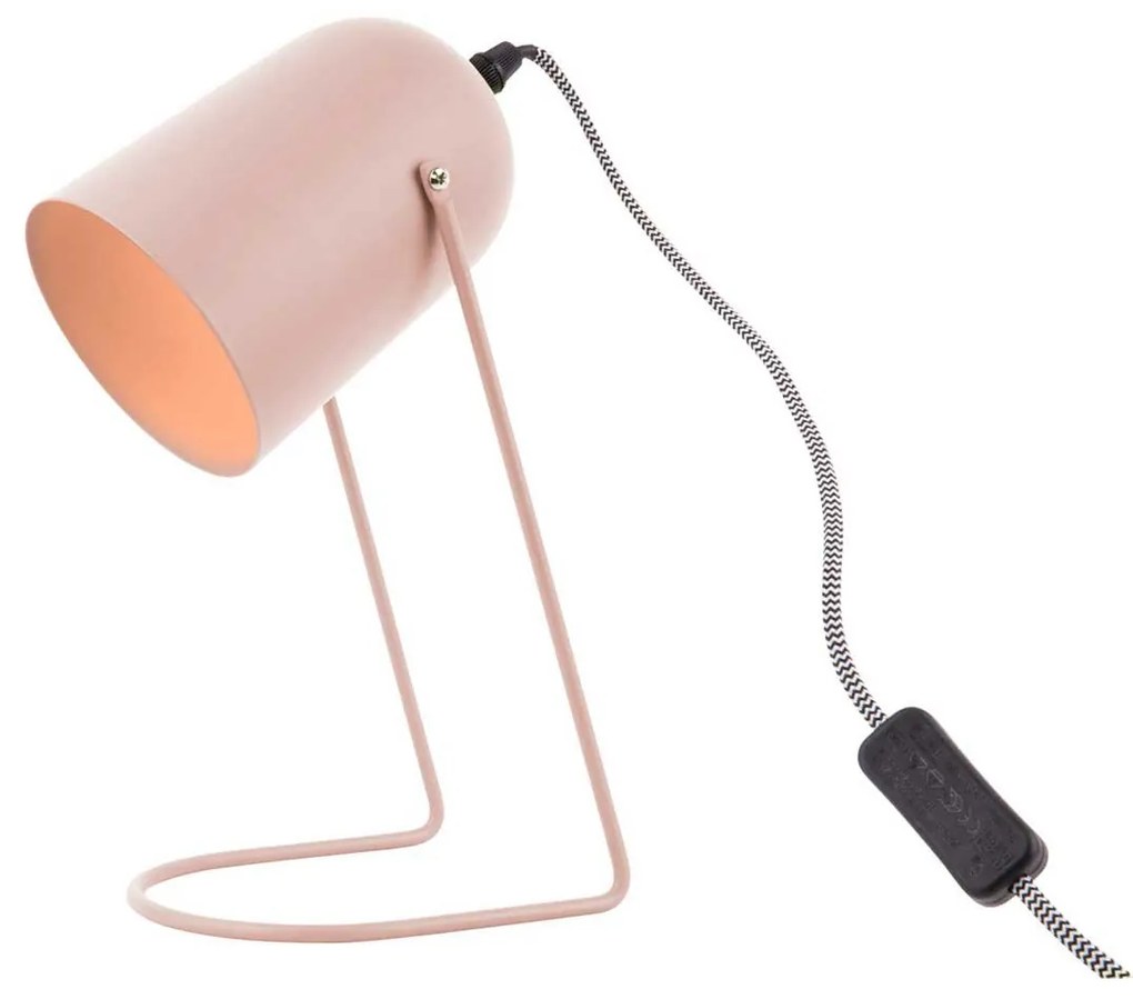 LEITMOTIV Stolní lampa Enchant – růžová 30 cm