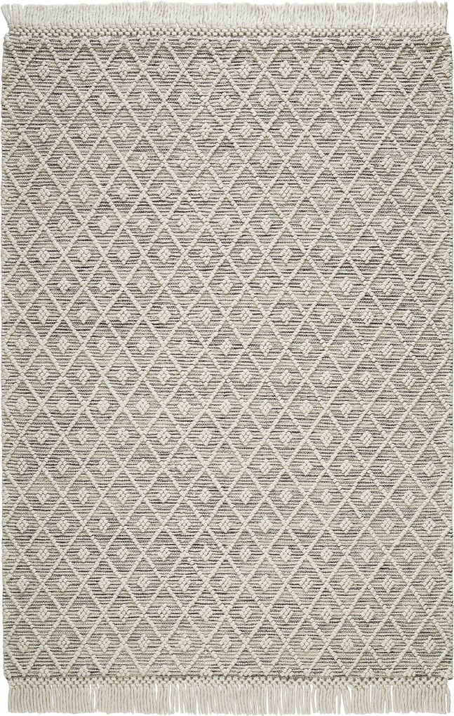 XXXLutz RUČNĚ TKANÝ KOBEREC, 70/130 cm, šedá Linea Natura - Vlněné koberce - 004331000253
