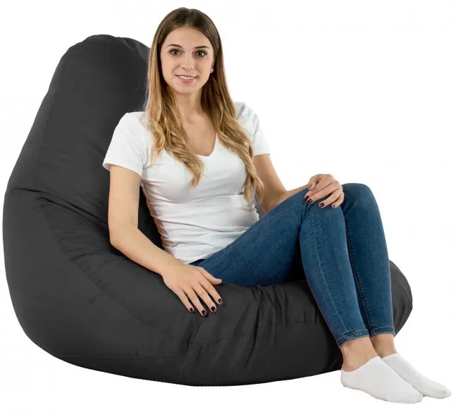 Sedací pytel DROP XXL černý OUTDOOR