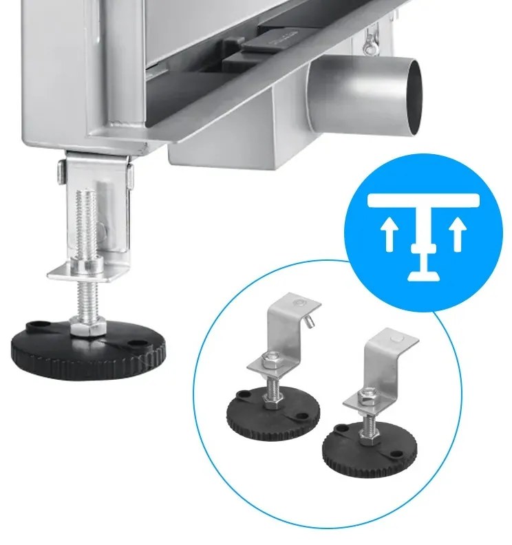 BPS-koupelny Nástěnný odtokový žlab 2in1 DL09 80 cm, satén