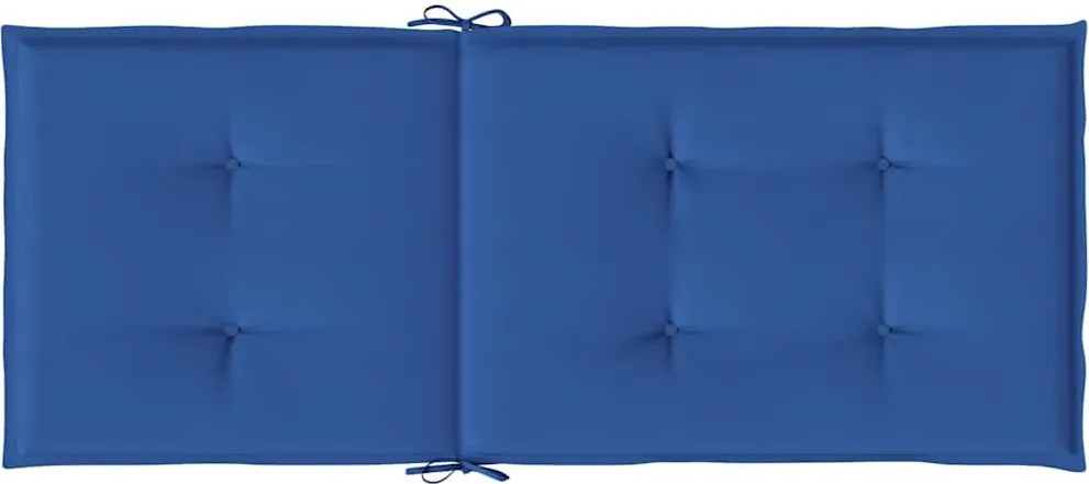 Podušky na židli vysoké opěradlo 4ks královsky modré 120x50x3cm 314117