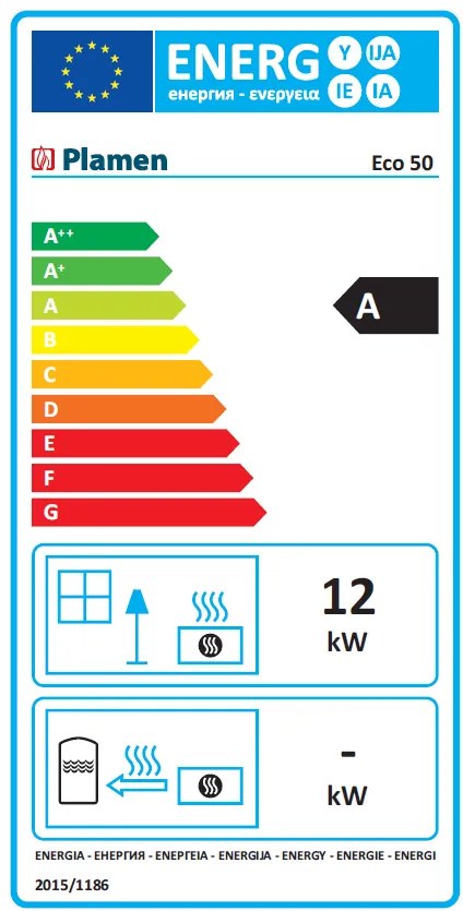 PLAMEN Litinová krbová kamna ECO 50 - černá