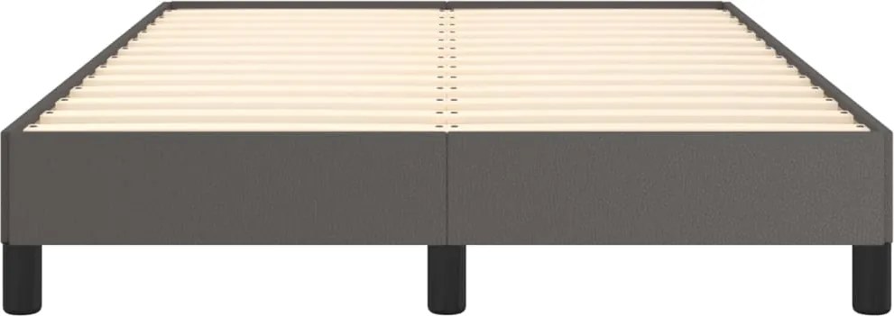 Rám postele bez matrace šedý 120x190 cm umělá kůže 3269623