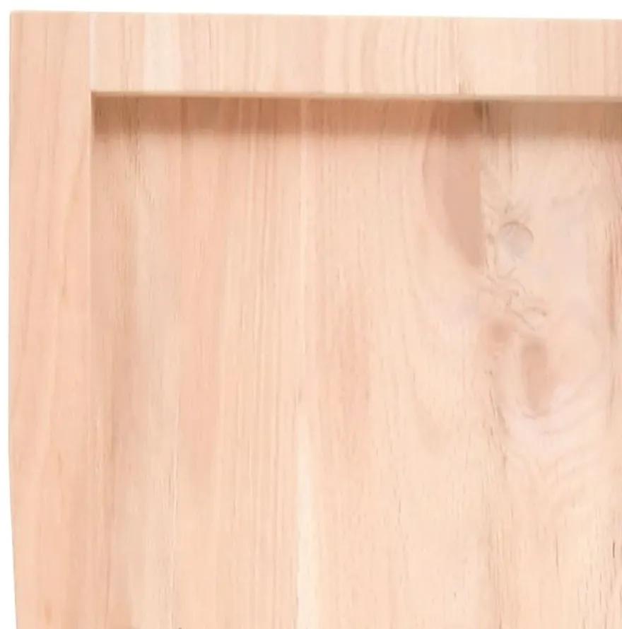 Petromila Nástěnná police 100x30x(2-6) cm neošetřené masivní dubové dřevo