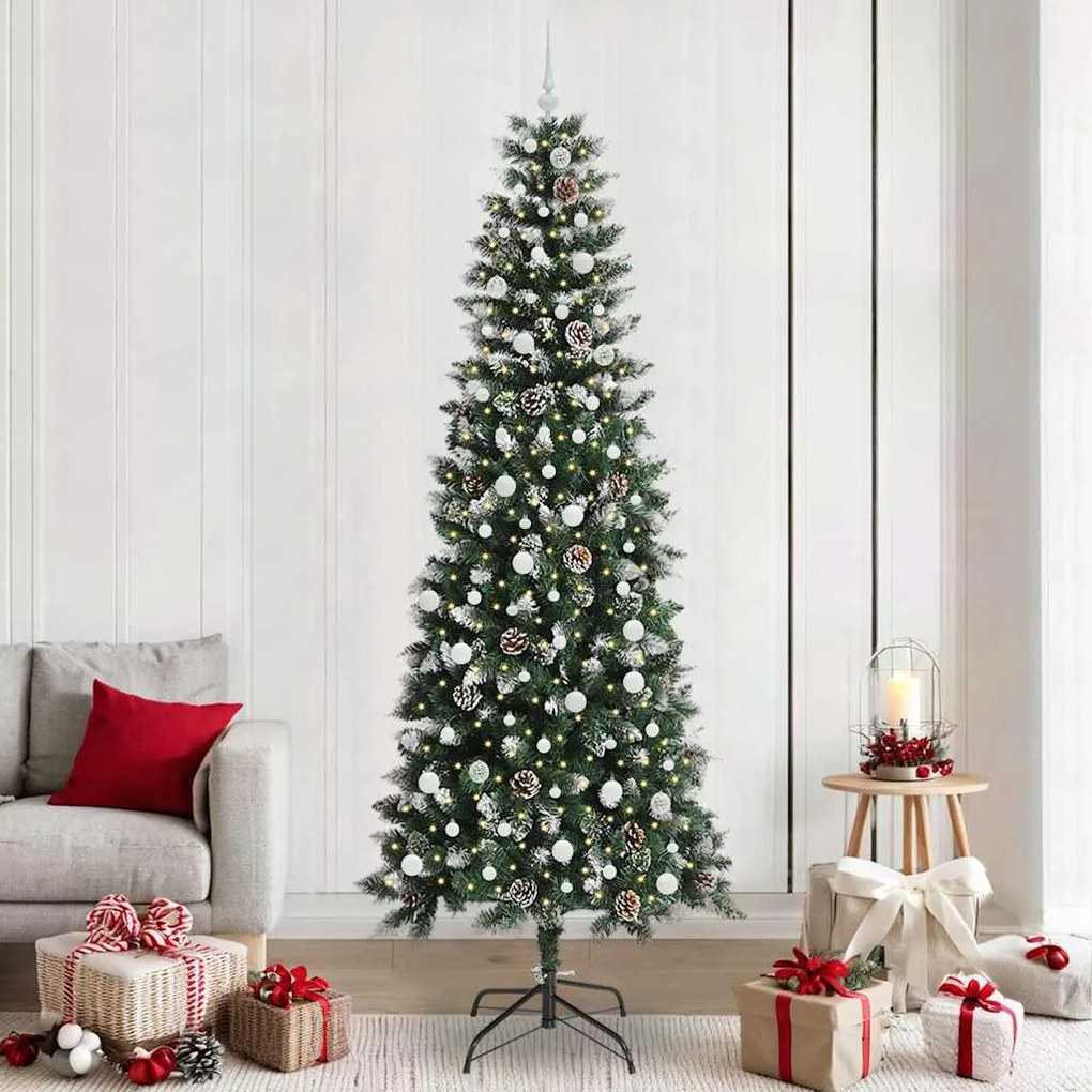 Umělý vánoční stromeček Zelená 240 cm PVC, plast a ocel 3395847