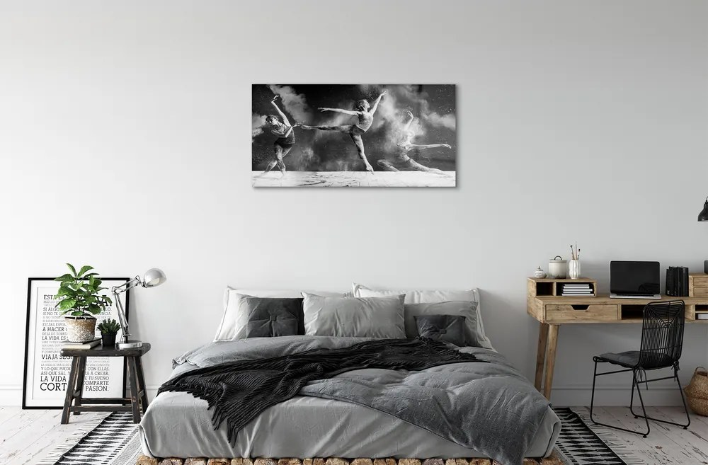 akrylový obraz Dámská Baleríny kouř 100x50 cm