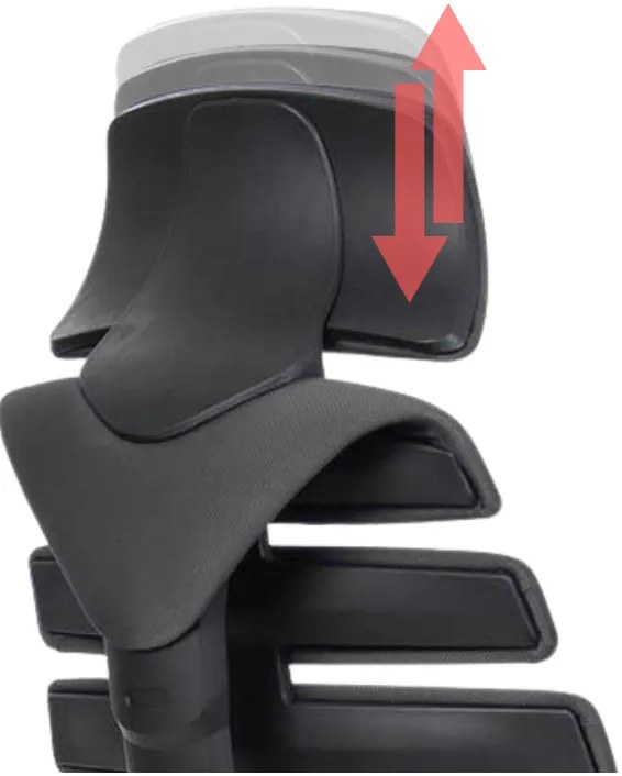 MERCURY Ergonomická kancelářská židle LOMAX - šedá látka / nosnost 150 kg