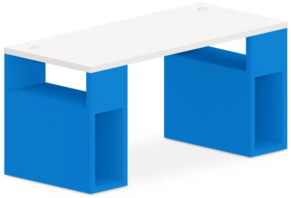 Artspect DS304-B-1607 - Stůl s úložnými podnožemi 160x70cm - Marmara blue