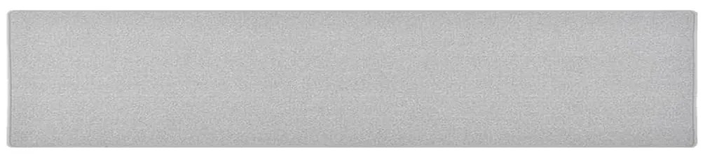 Běhoun světle šedý 80 x 400 cm 326997