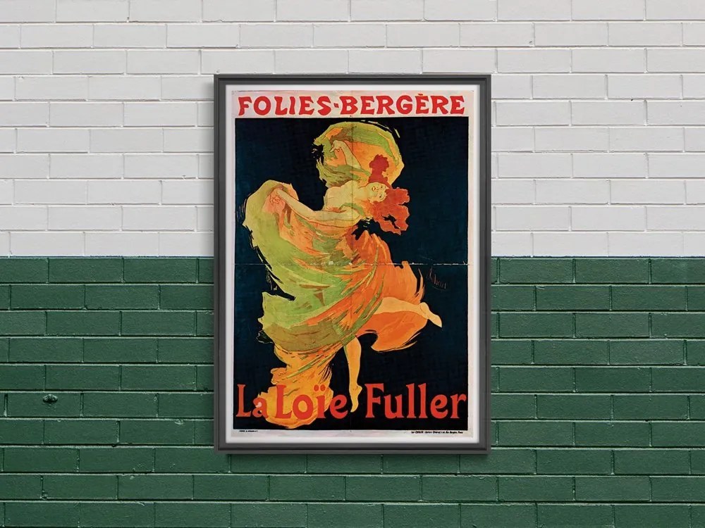 Retro plakát Retro plakát Folies Berger, Loi Fuller