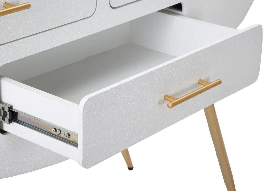 Designová konzole Raghnall 110 cm bílá