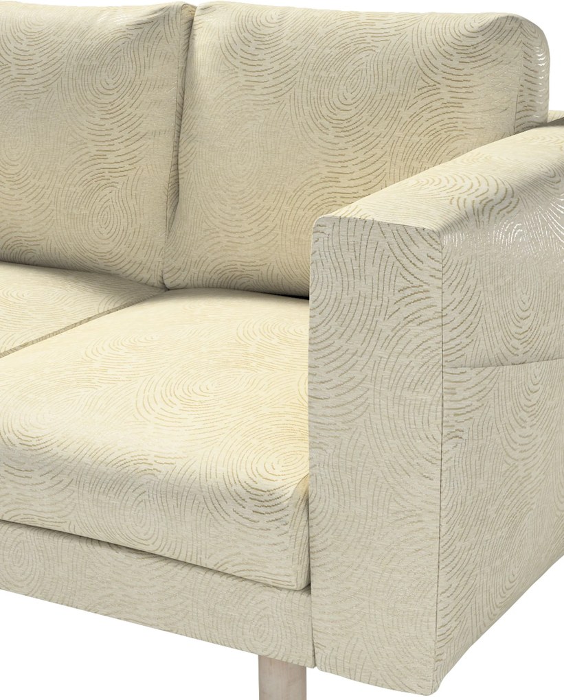Potah na pohovku IKEA Norsborg 3-místná barva béžová látka lesklé, pletený vzor, vzorované