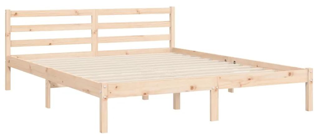 Rám postele s čelem King Size masivní dřevo,  3193861