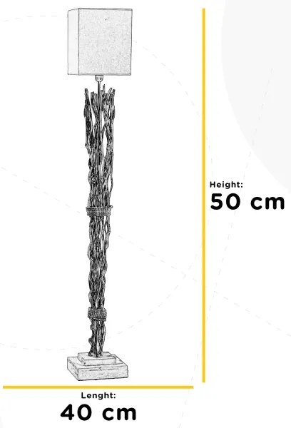 ONLI - Stojací lampa MARICA 1xE27/22W/230V