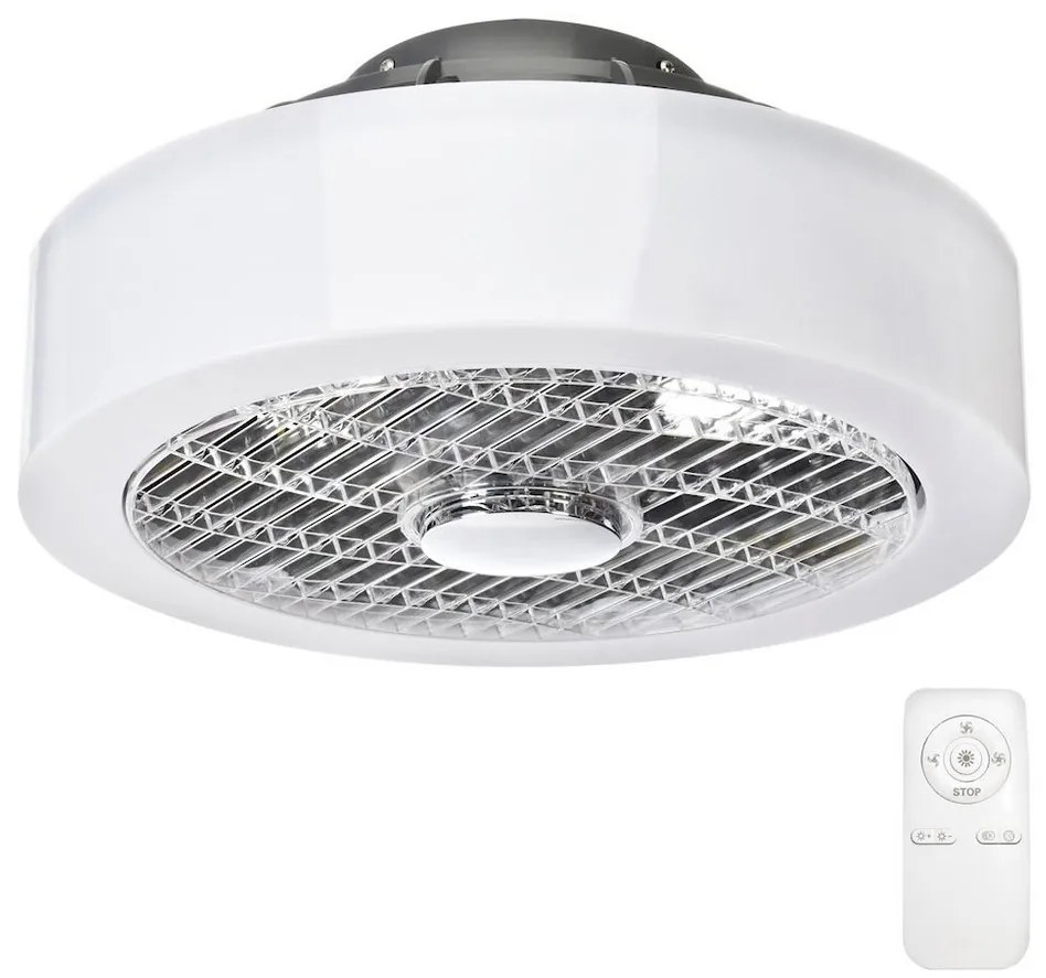 Milagro LED Stmívatelné stropní svítidlo s ventilátorem LED/45W/230V MI0832