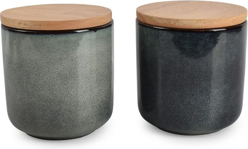 Kameninová dóza na potraviny Meridian – Salt&Pepper