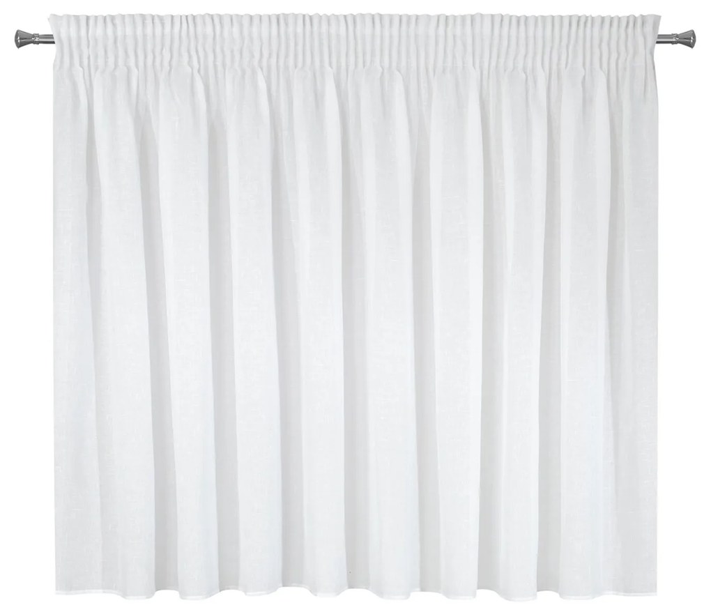 ZÁCLONA NA PÁSCE VIOLA 400X145 CM BÍLÁ