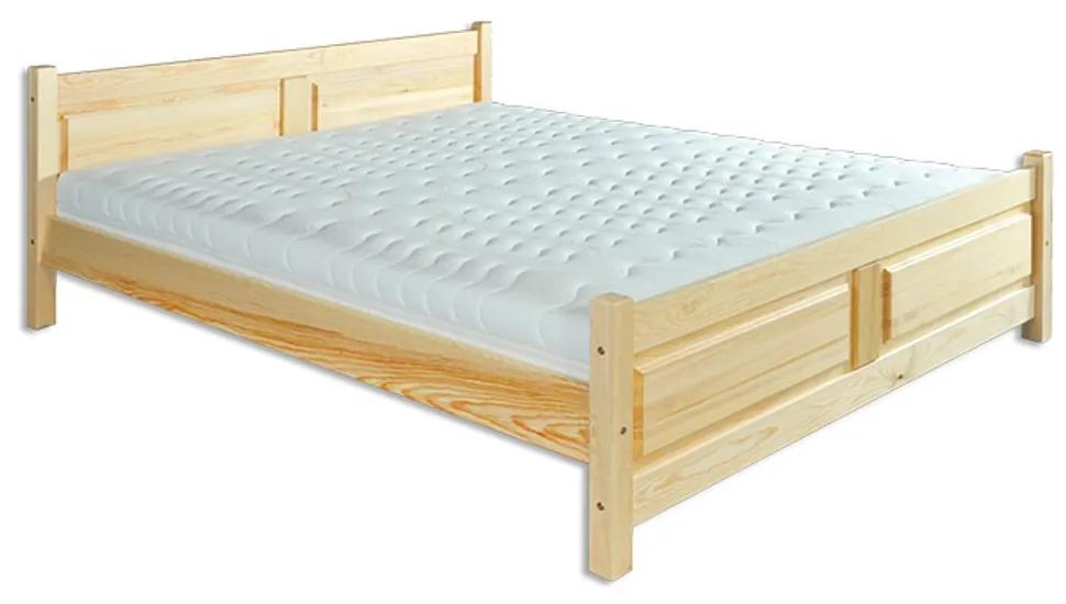 Drewmax Borovicová postel LK115 160 x 200 cm - ořech