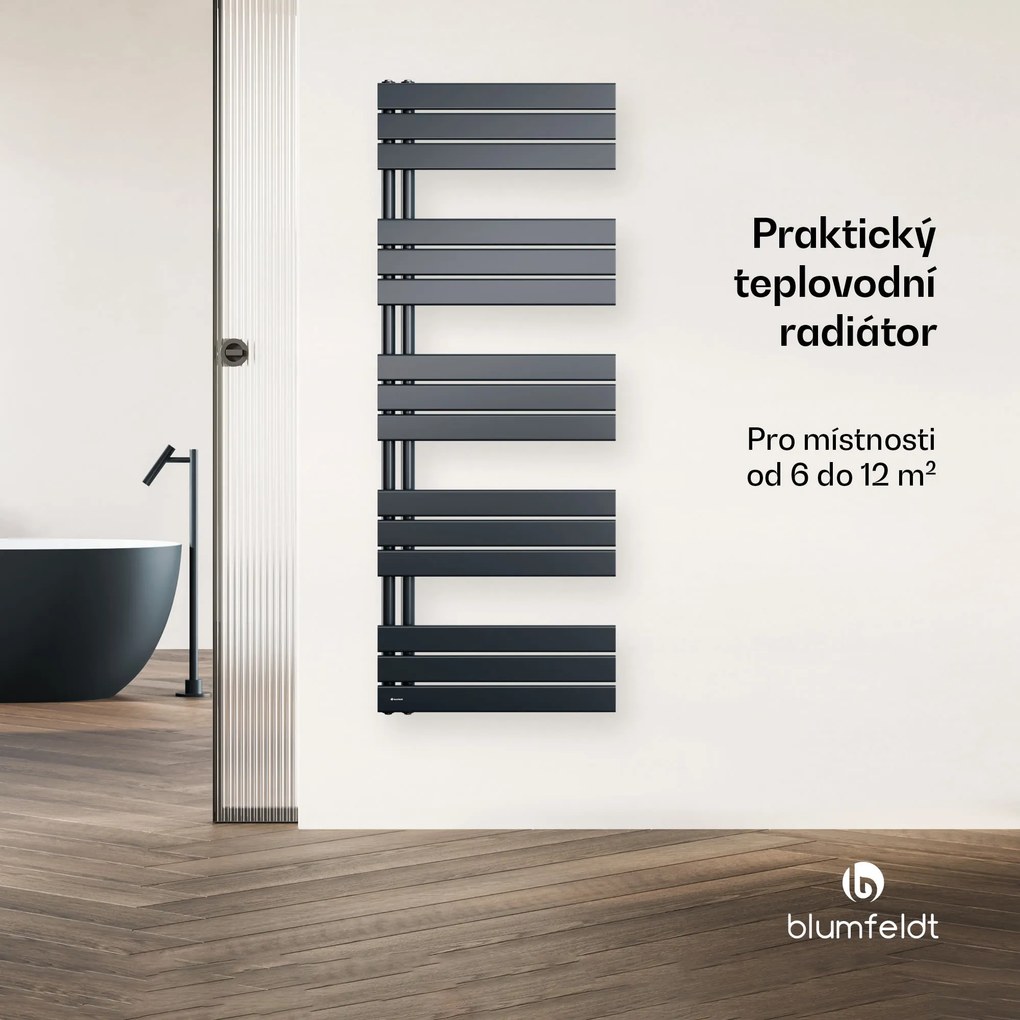 Blumfeldt Fairmont radiátor | 60 x 160 cm | nástěnná montáž | moderní design | provoz na teplou vodu