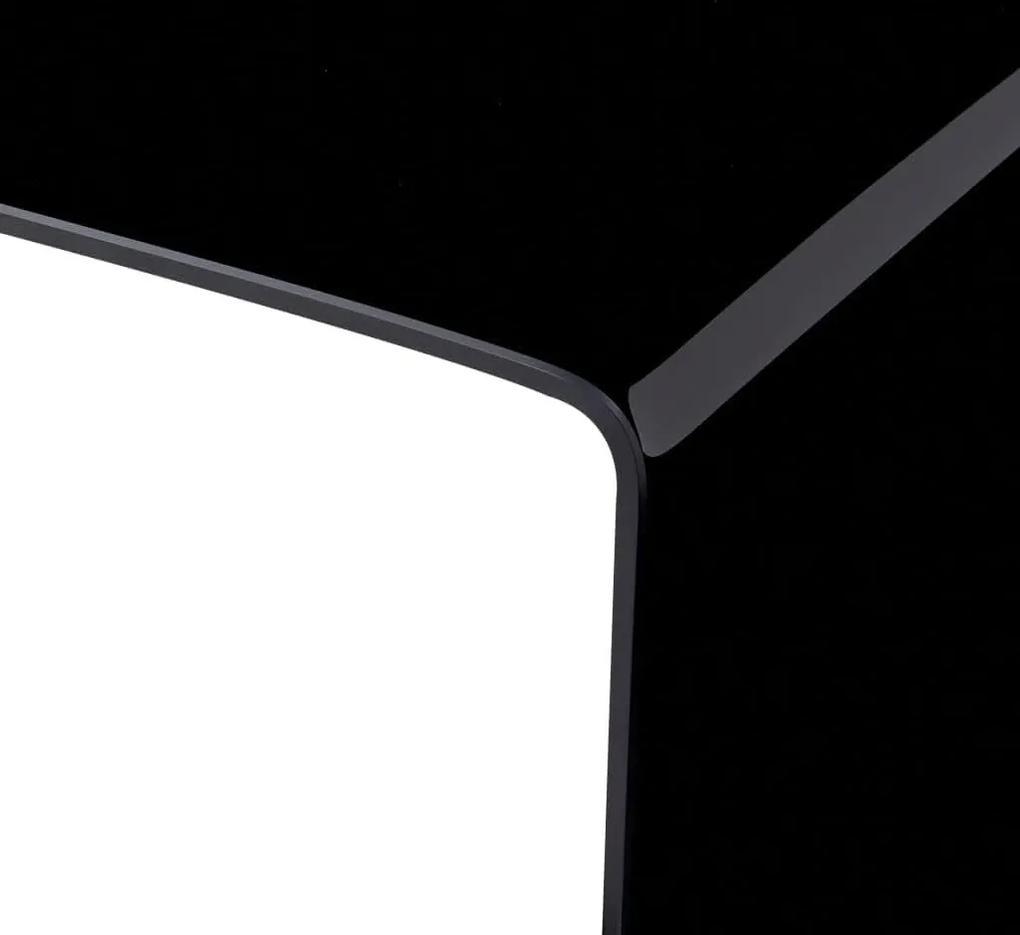 vidaXL Konferenční stolek 98 x 45 x 31 cm tvrzené sklo [284734] Barva: Černá