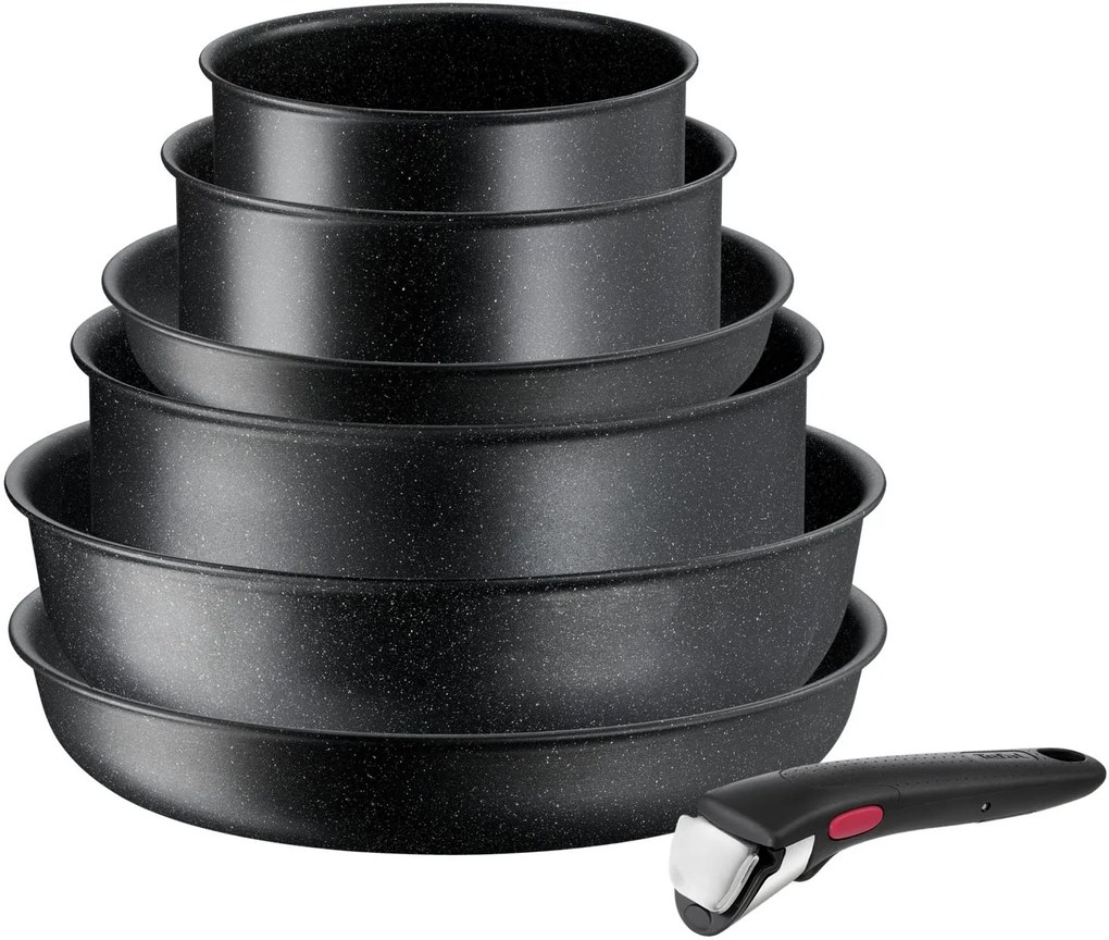 Sada nádobí tefal sada nádobí 7 ks ingenio black stone l3998702