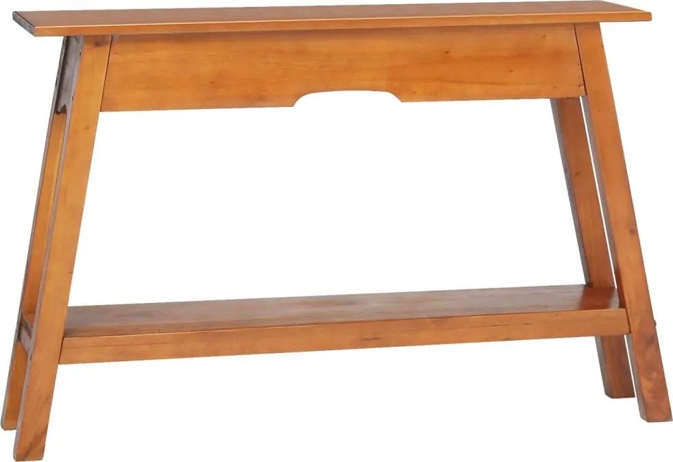 vidaXL Konzolový stolek 110x30x75 cm masivní mahagonové dřevo [337890] Barva: Černá