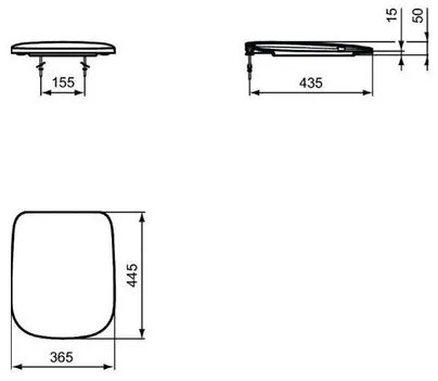Ideal Standard Esedra WC sedátko T318201