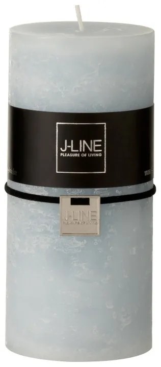Modrá nevonná svíčka válec L Blue - Ø 7*15 cm/72h