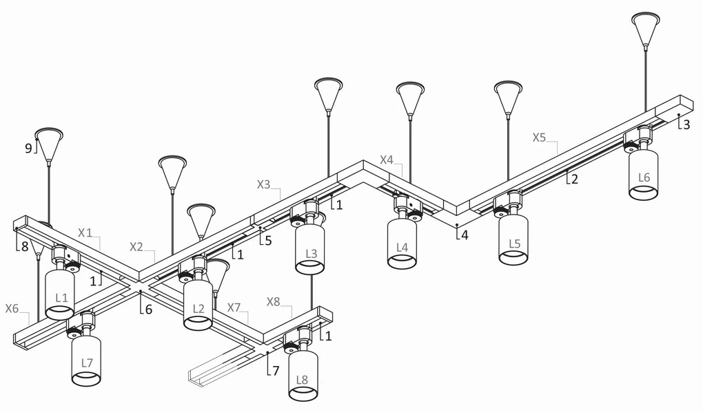 Svítidlo do lišty 8323 Nowodvorski PROFILE STORE LED 12 W 3000K černá