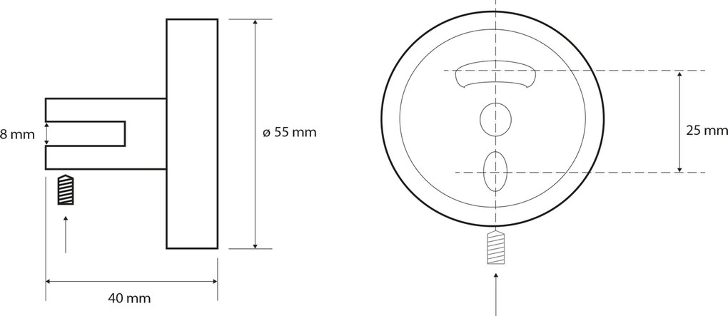 Sapho X-ROUND XR009 držák poličky bez skla chrom