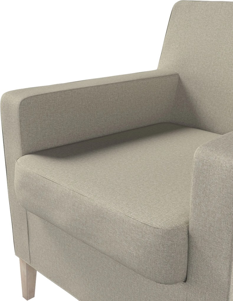 Potah na křeslo IKEA Karlstad barva béžová látka pletený vzor