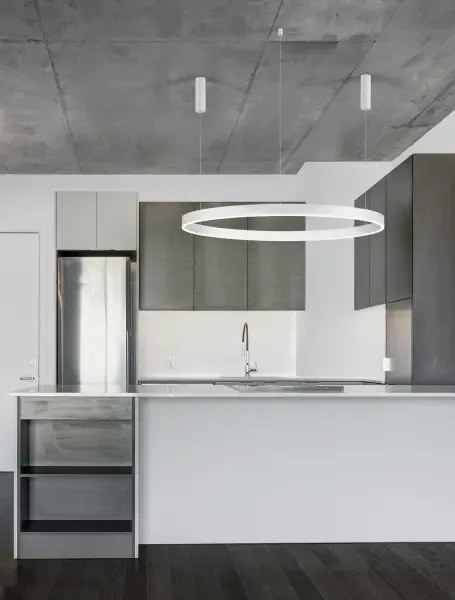 LED lustr Motif 120 bílé stmívatelné