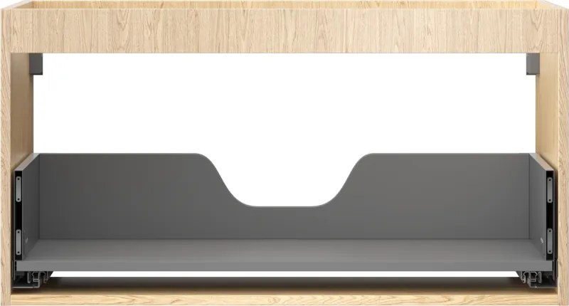 Mexen Box-A, závěsná skříňka 90 cm, 1 zásuvka, dub, 91AX0-0900-470-1-81