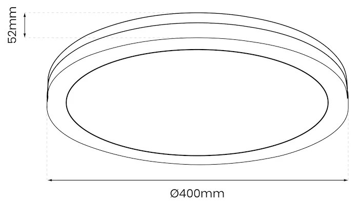 Stropní LED svítidlo Marlon, 1x LED 48w, 4000k, b