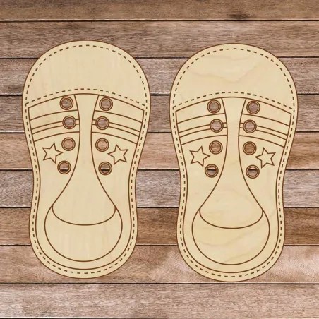 Montessori dětská dřevěná bota na učení šněrování | SENTOP H010