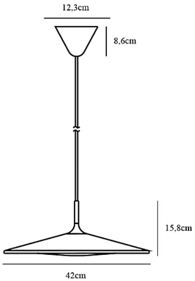 Nordlux 2412783003 Balance, černé závěsné svítidlo, LED 17,5W 2700K, prům.42cm