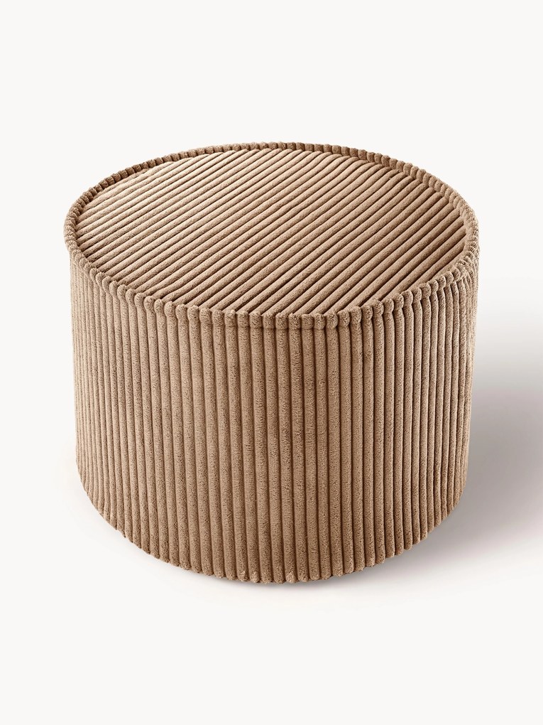 Dětský puf z manšestru Sugar, Ø 40 cm