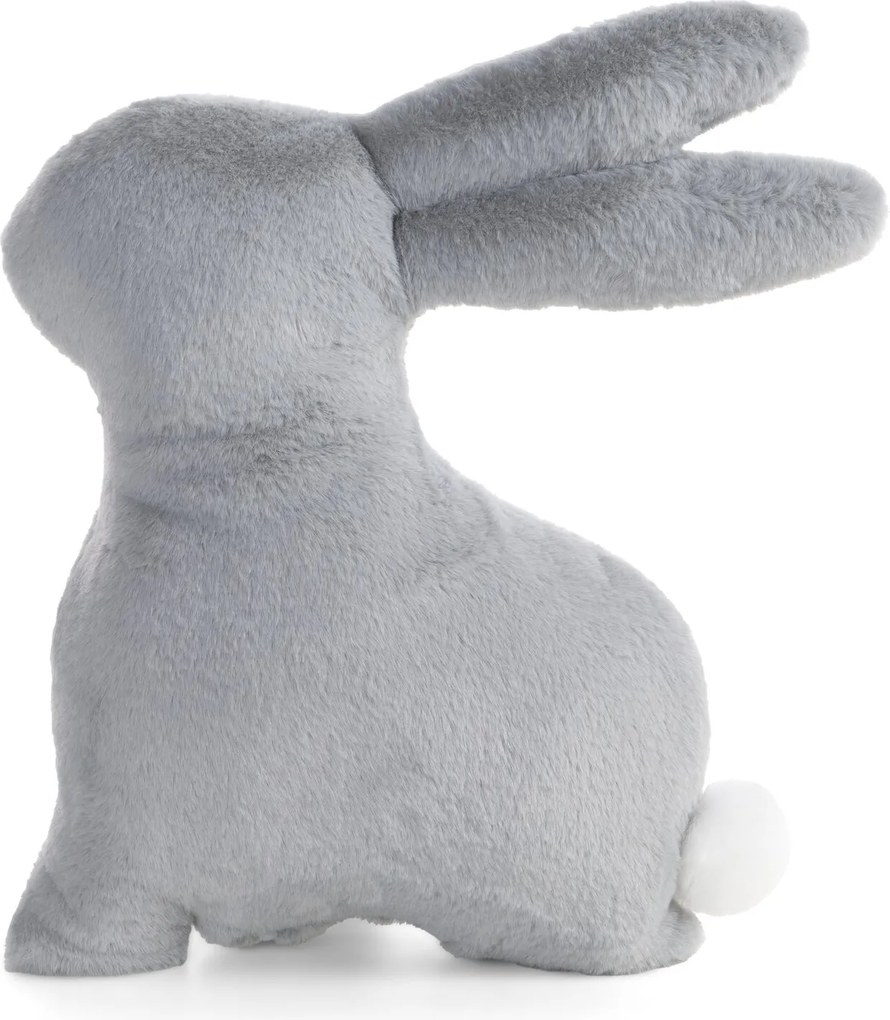 VELIKONOČNÍ POLŠTÁŘ RABBIT 35X39 CM STŘÍBRNÁ