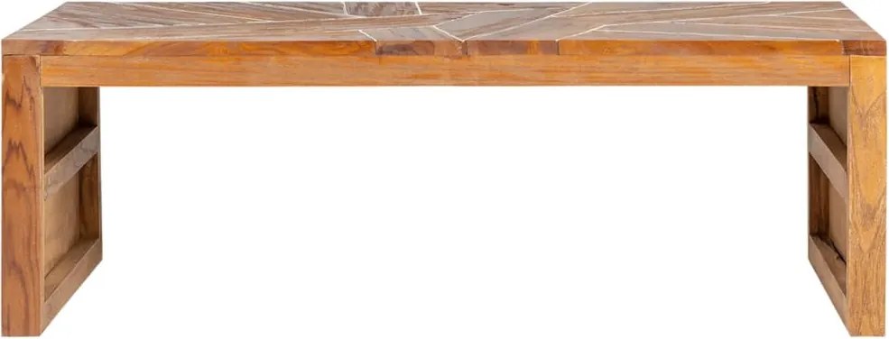 TV stolek 110 x 60 x 38 cm masivní teakové dřevo 326176