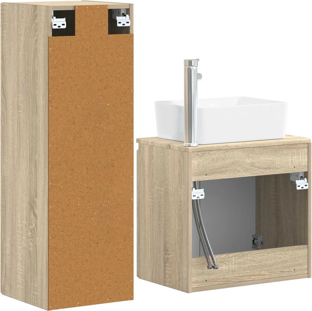 Sada koupelnového nábytku 2 ks Dub sonoma 33 x 34,5 x 100 cm 3406125