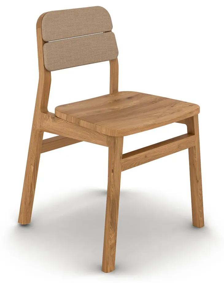 Jídelní židle z dubového dřeva v přírodní barvě v sadě 2 ks Twig – The Beds