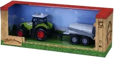 RAPPA - Traktor plastový se zvukem a světlem s vlečkou na postřik / od